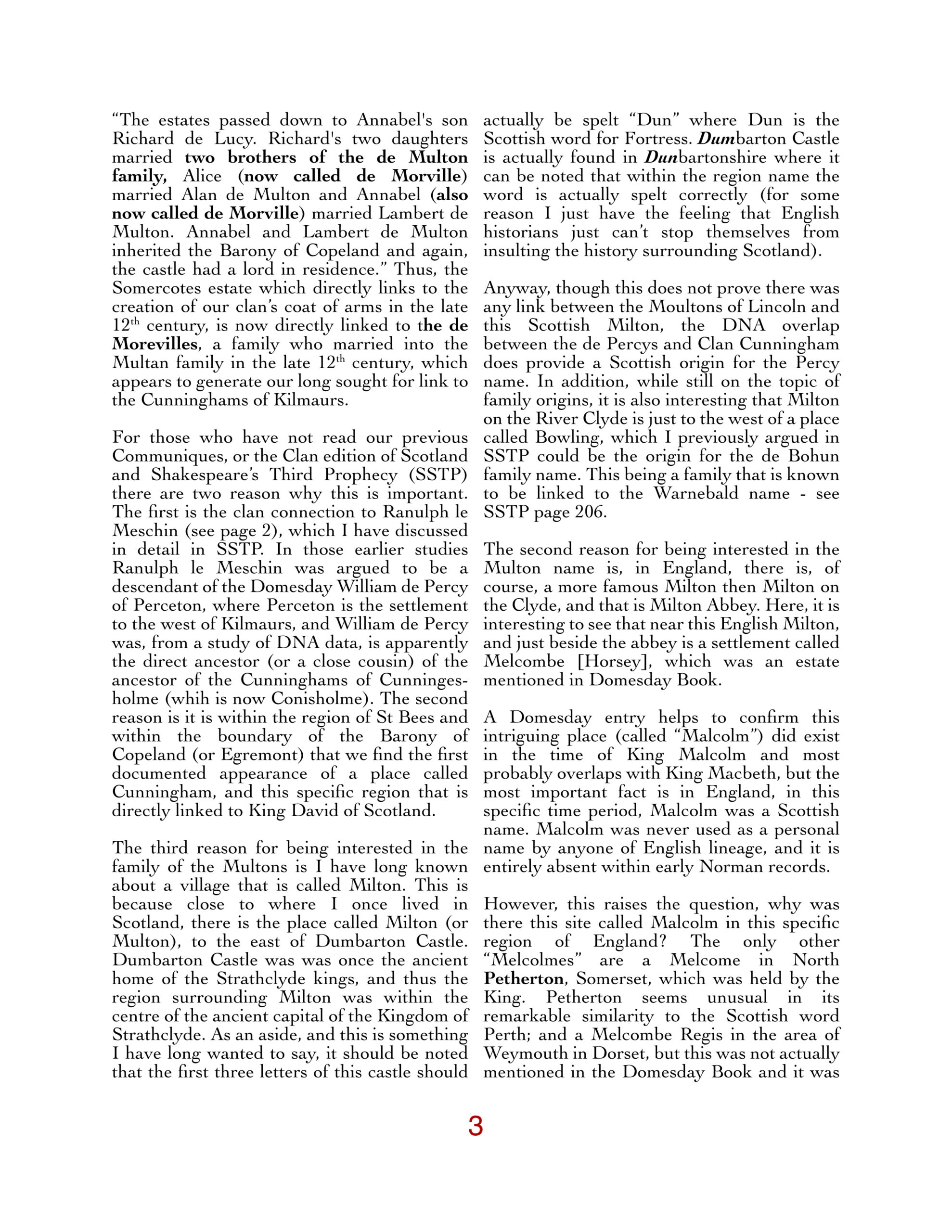 No. 91 The Link Between Amfred de Canci, Amfred de Legbourne and the de ...